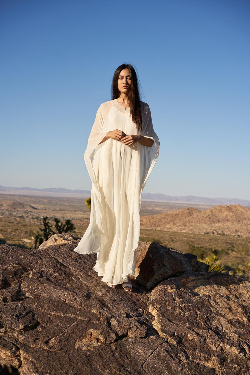 Chiffon Long Cape Shawl – AWAVEAWAKE